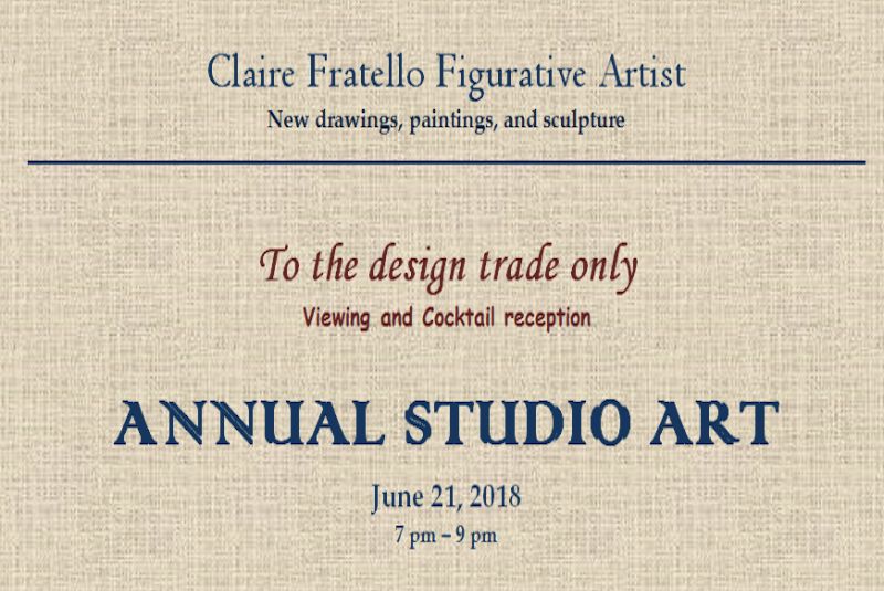 Claire Fratello Figurative Artist: Studio Events
